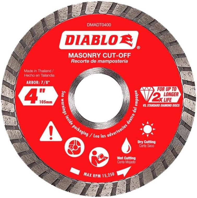 Diablo DB 4" DIAMOND TURBO MAS CUT OFF DMADT0400 — Tool Kingdom