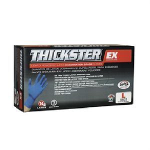 SAS Safety 6603 Lightly Powdered Thickster Latex Gloves - Large (50 Bo ...